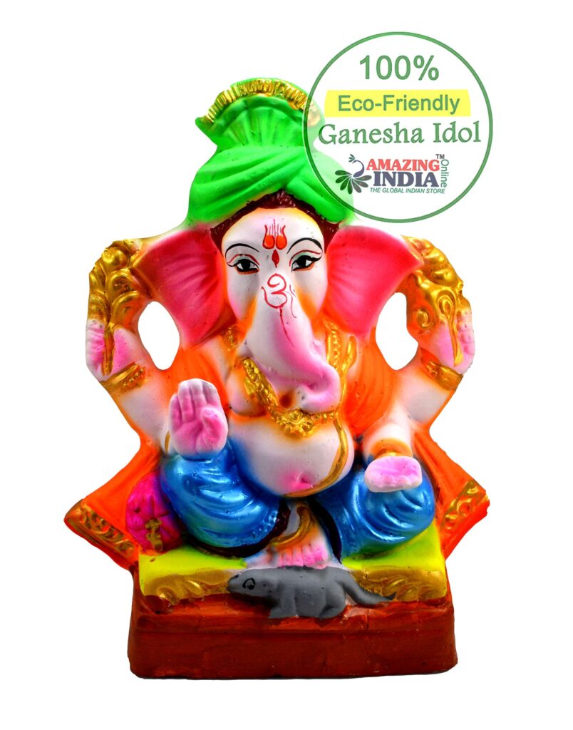 Eco Friendly Clay Ganpati Idol Mud Ganesha for Home Visarjan - Eco ...